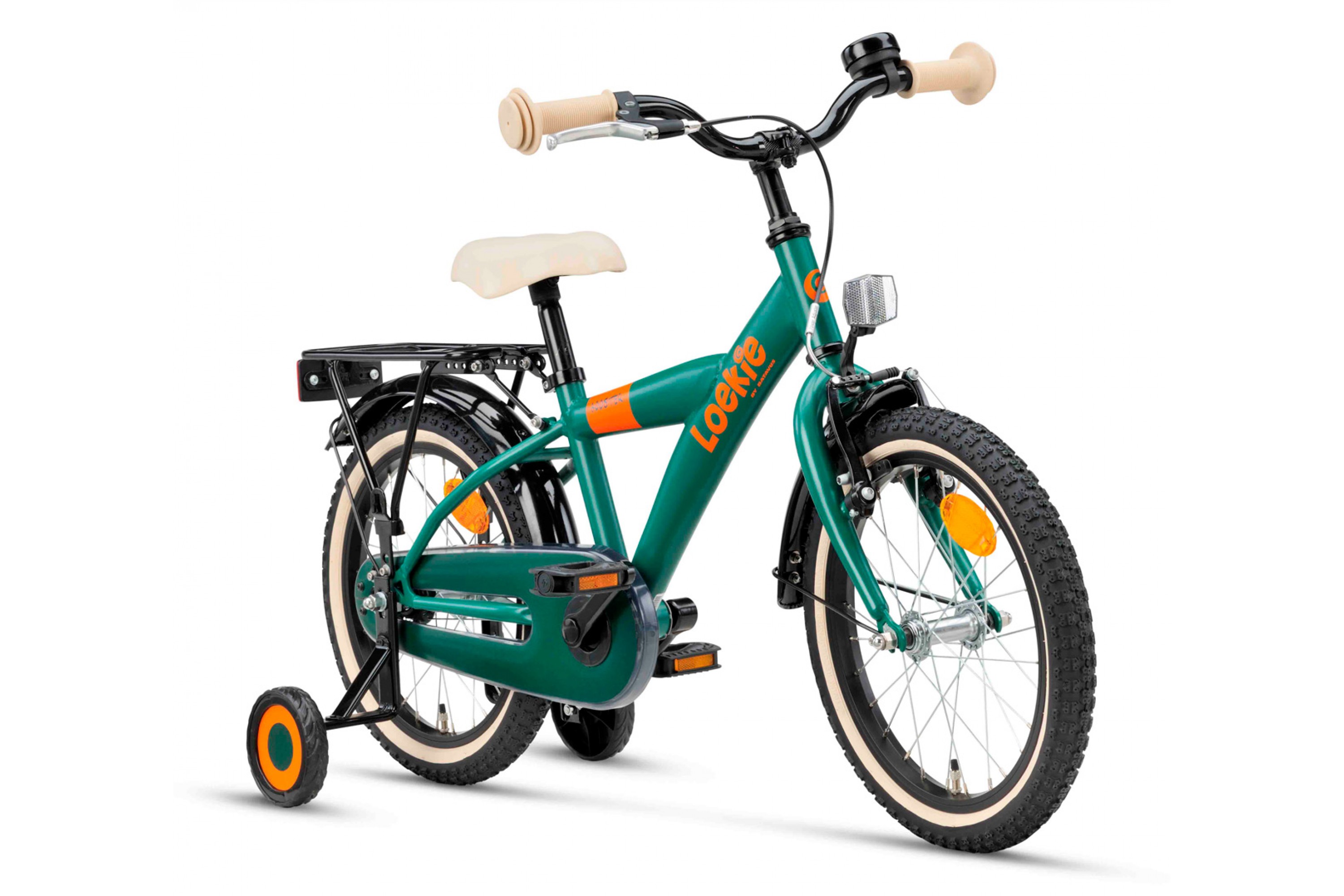 Loekie Booster Kinderfiets 16 inch Jongens Groen | Bike.nl